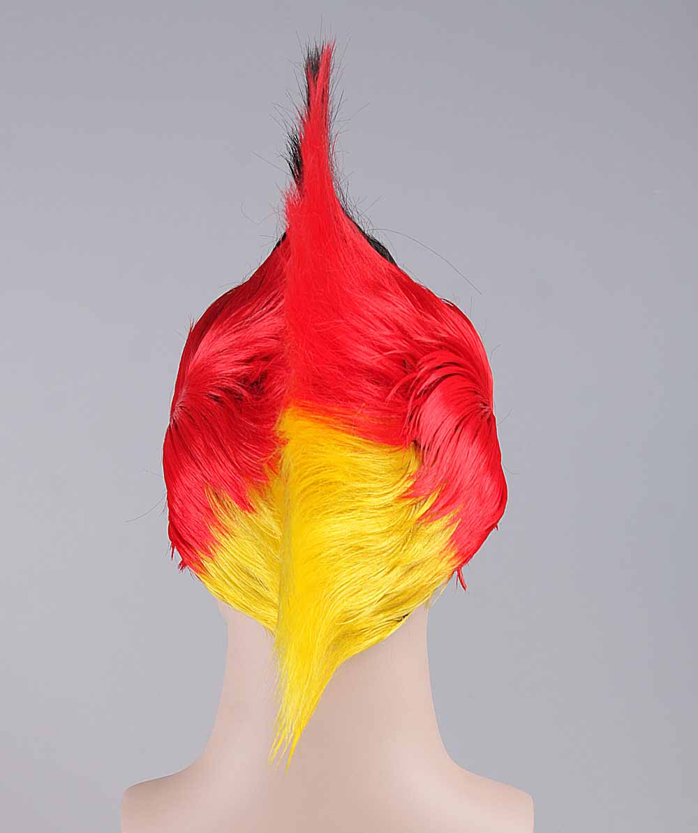 Black / Red Mohawk Wig