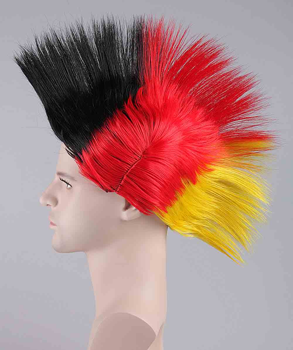 Black / Red Mohawk Wig